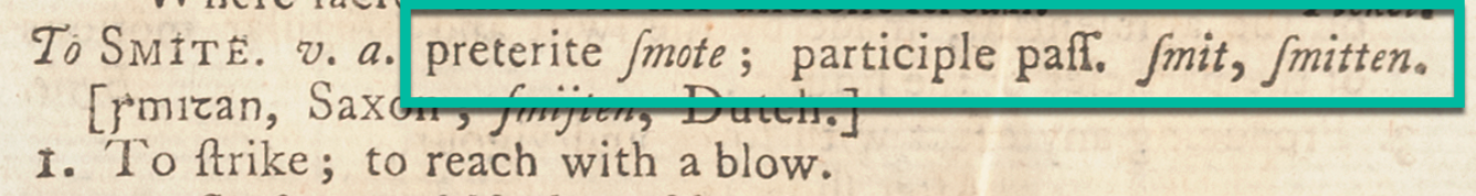 Guide to Dictionary – Johnson's Dictionary Online